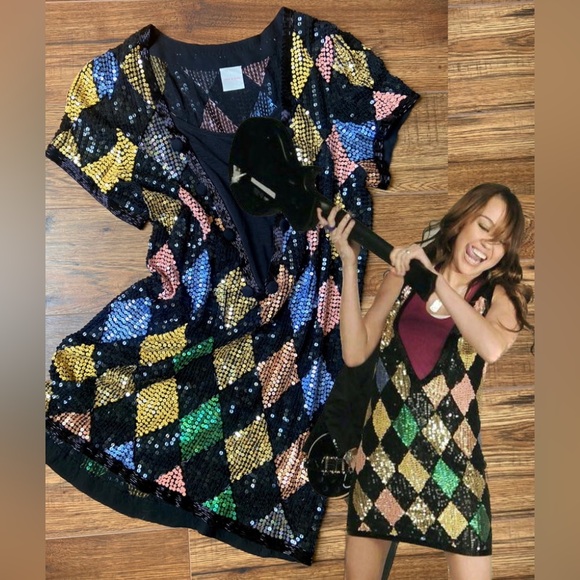 sass & bide | Dresses | 7 Things Miley Cyrus Sass And Bide Sequin Dress ...